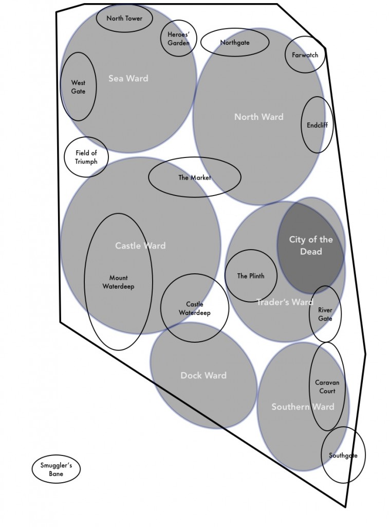 Circle Map of Waterdeep | The Walking Mind